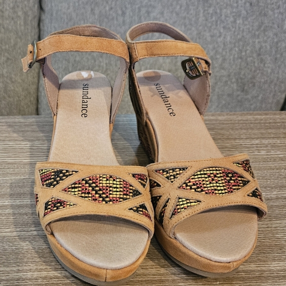 Sundance | Shoes | Sundance Chunky Wedge Sandals | Poshmark